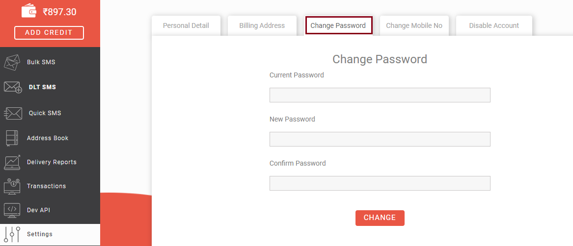 How to change login password?