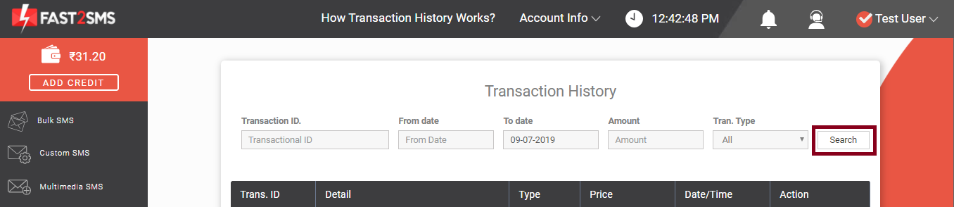 How Transaction History Works?