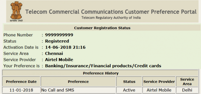 What is DND and non DND number? How can you de-register from it?