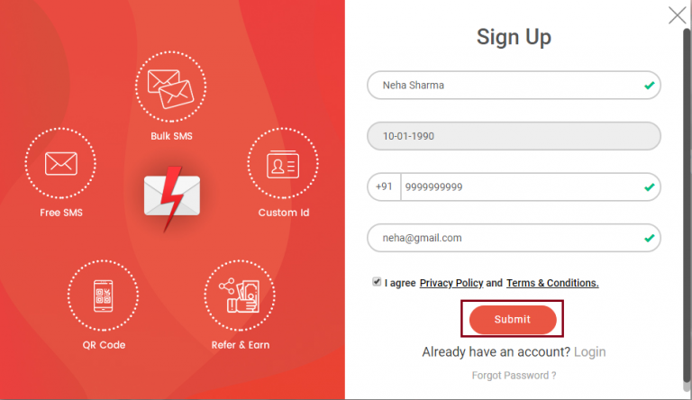 How to Signup or Register in Fast2SMS?