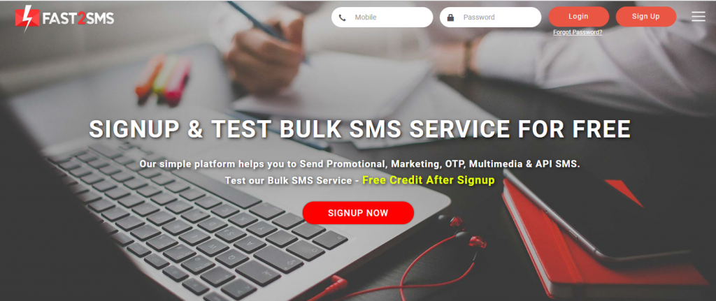 How to Signup or Register in Fast2SMS?