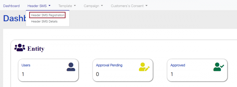 How to add Header or Sender ID in Jio DLT?