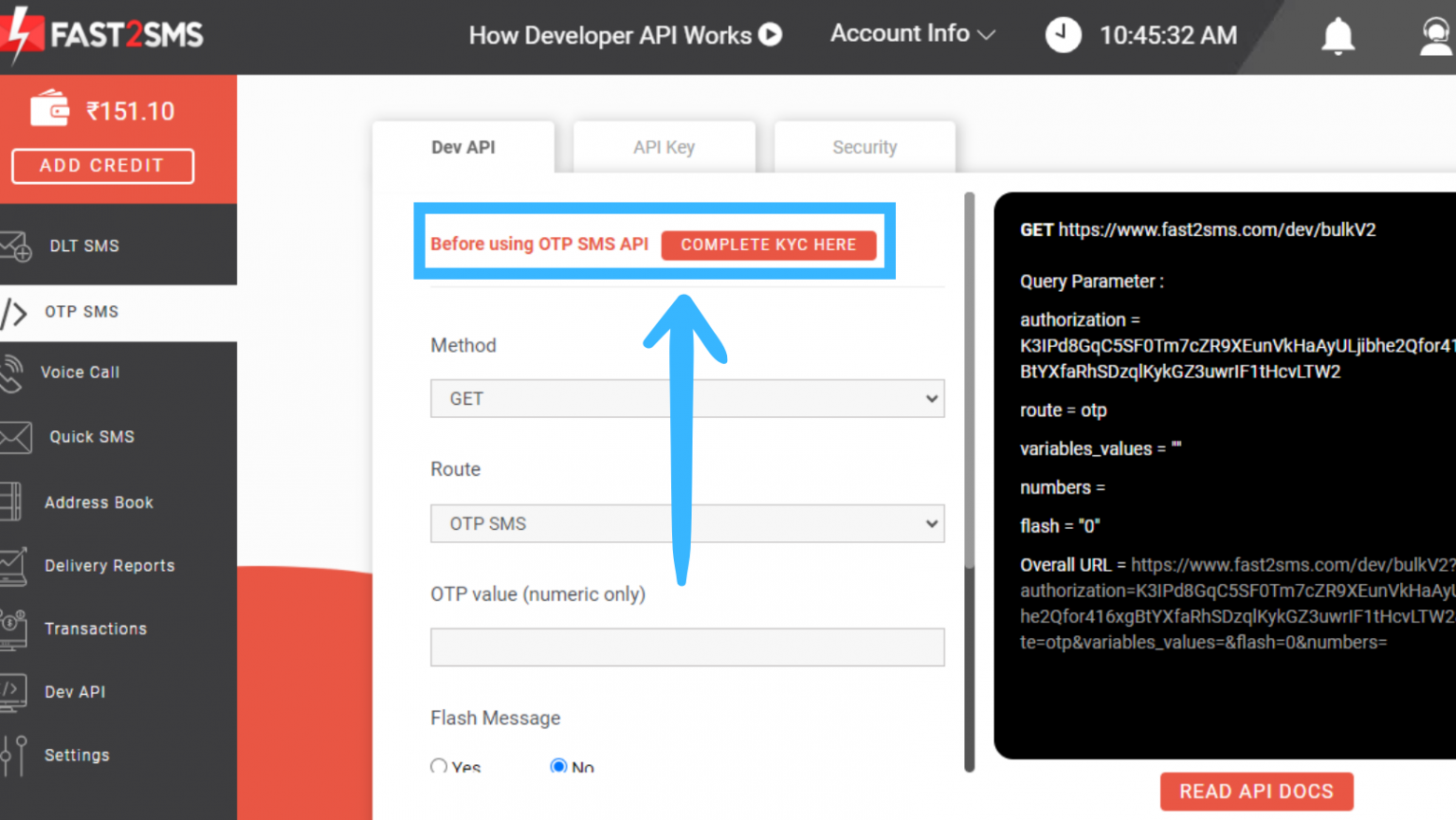 How To Complete OTP SMS KYC