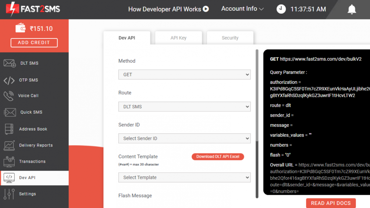 SMS API - Free Rs 50 Testing