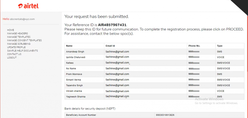 DLT Registration Process For Airtel
