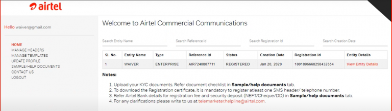 How To Get Header Templates Approved From Airtel?
