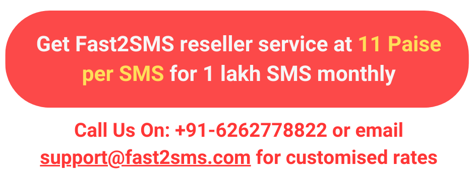 Welcome To Fast2SMS White Labeled Reseller Portal