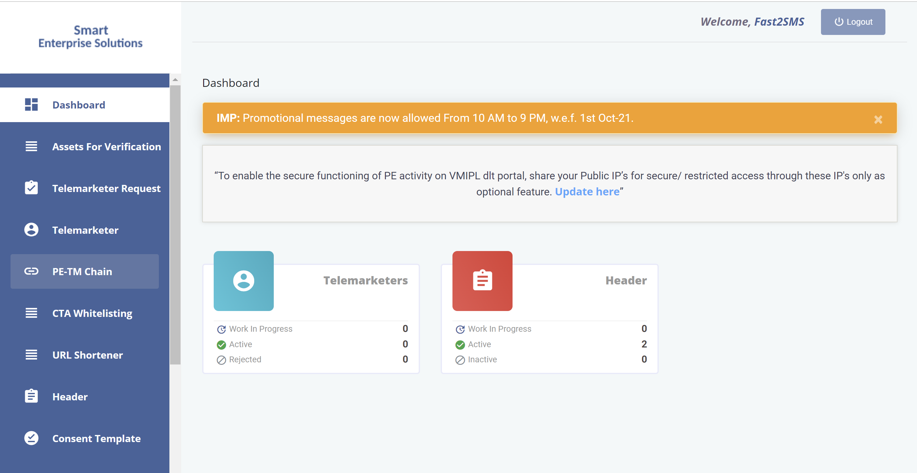 How to Add Telemarketer in TATA DLT (Tata Tele Service) for PE-TM ...
